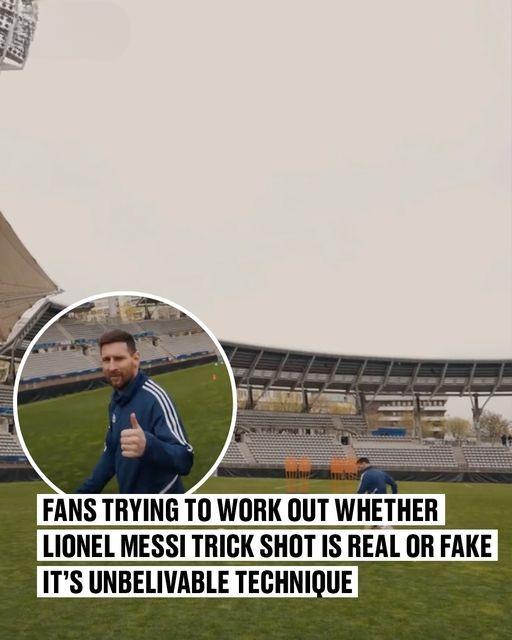 Lionel Messi hits ball into bin three times in a row, fans are trying ...