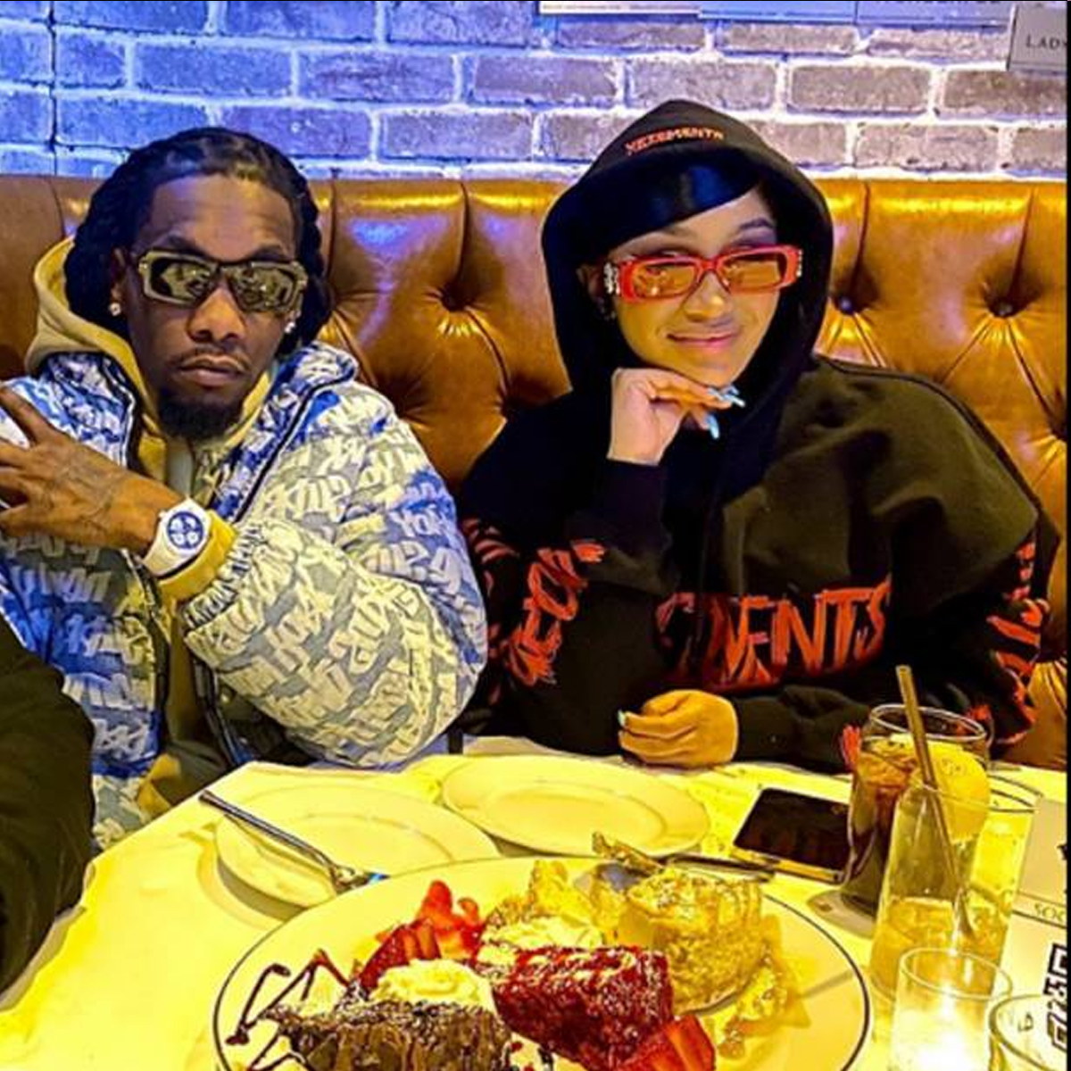 (X) Cardi B and husband Offset ‘leave $1,400 tip on $3K bill’ after ...
