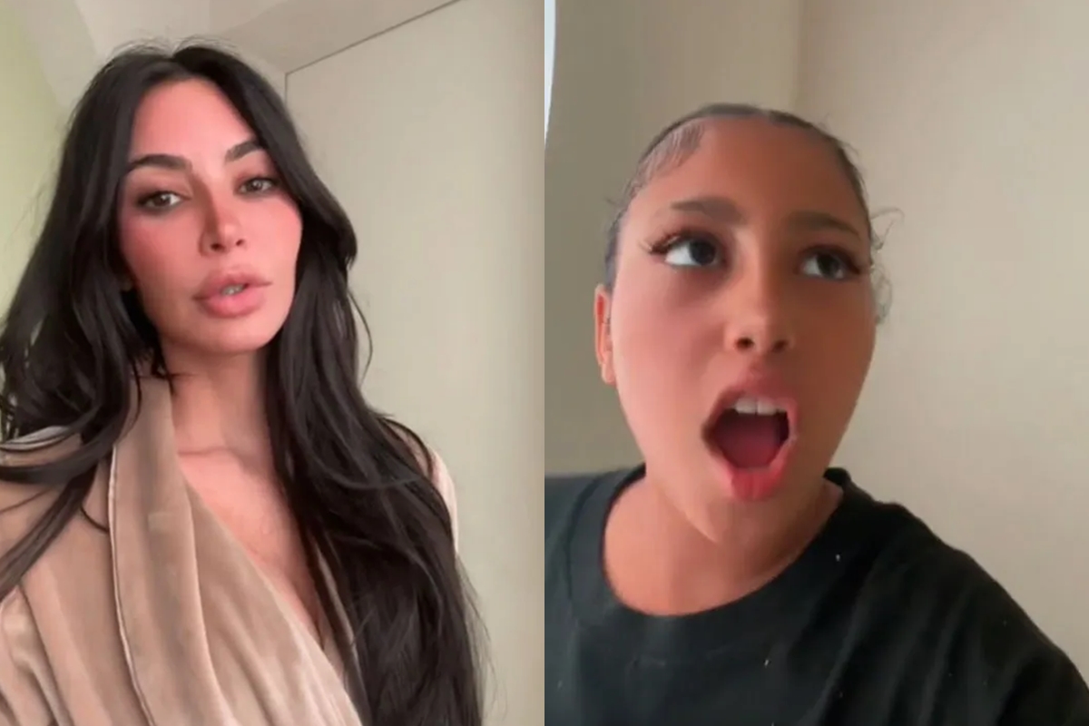 Kim Kardashian stuns with no makeup in rare unedited TikTok as she makes bizarre animal noises ...