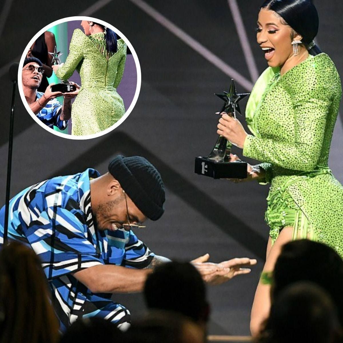 (xt) A male rapper gave Cardi B the Album of the Year in a proposal ...