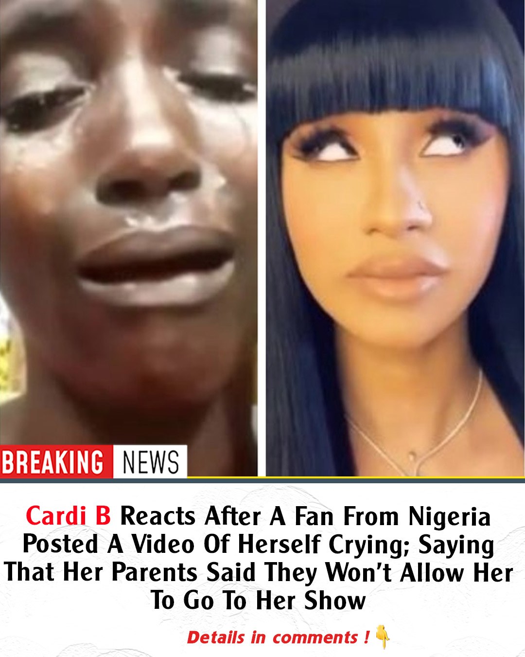 Cardi B Reacts After A Fan From Nigeria Posted A Video Of Herself ...
