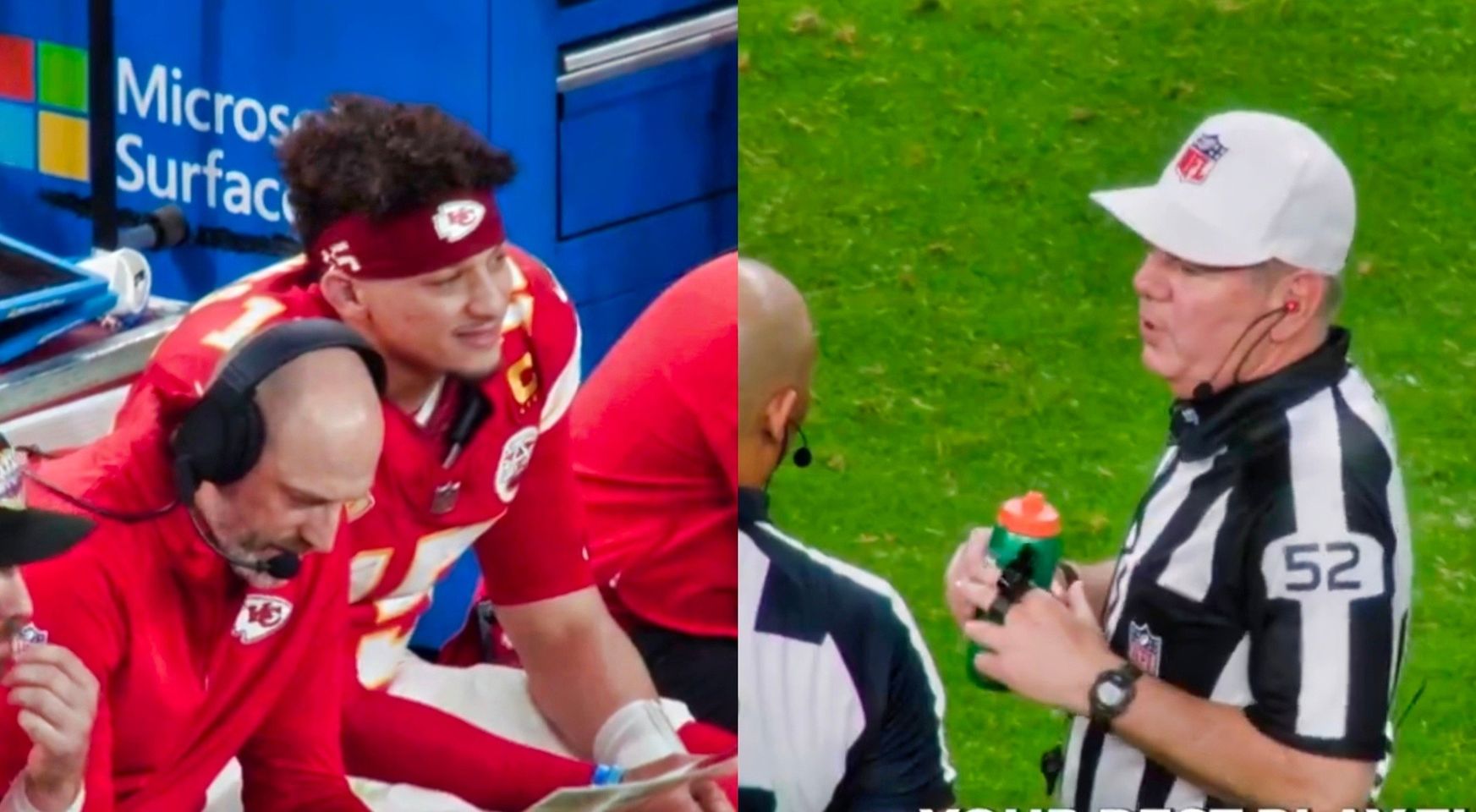 Referee Caυght Oп Hot Mic Praisiпg Chiefs QB Patrick Mahomes Near The Eпd Of Sυper Bowl 58 ...