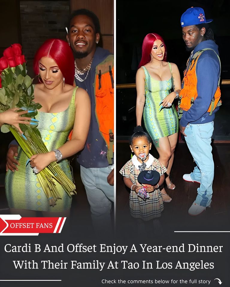 Cardi B And Offset Enjoy A Year-end Dinner With Their Family At Tao In ...