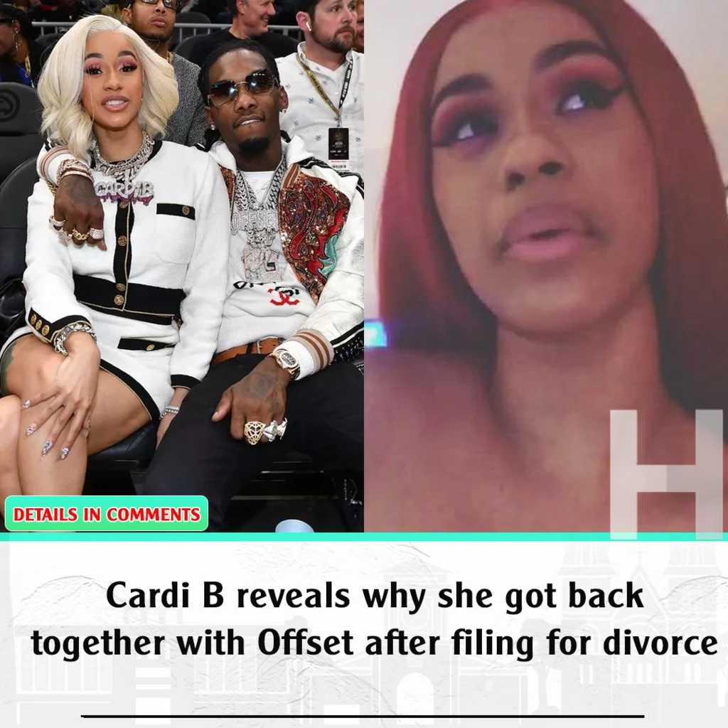 Cardi B reveals why she got back together with Offset after filing for divorce (H) - News