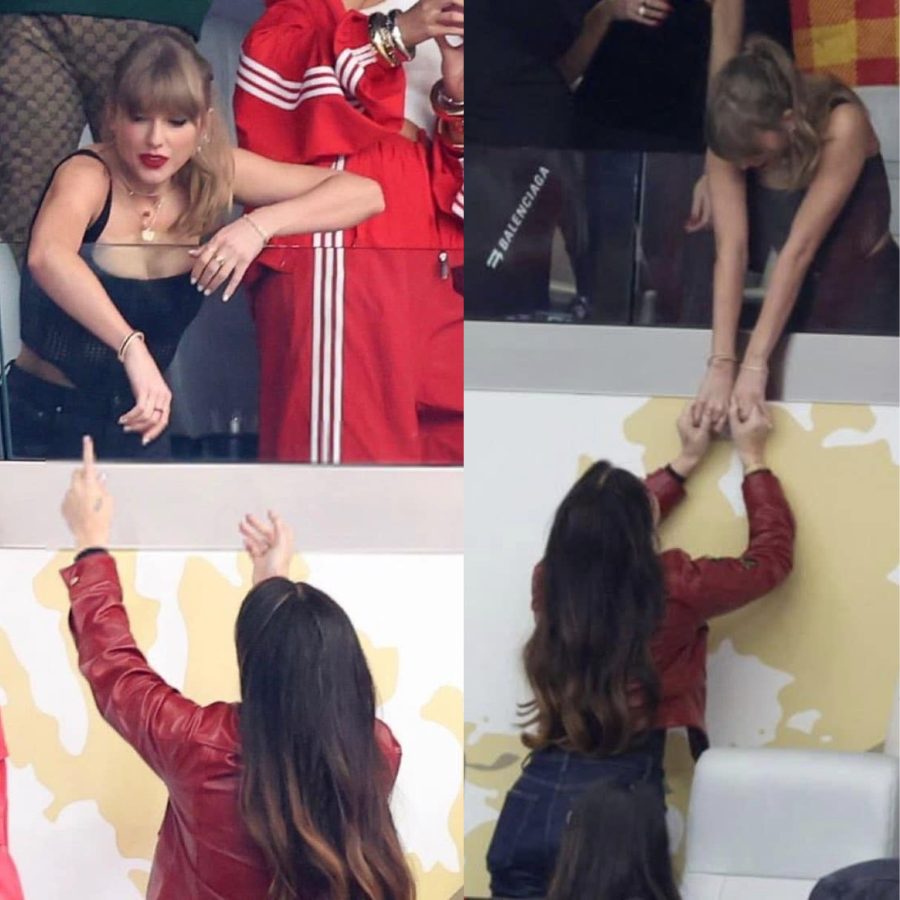 Impressive Super Bowl moment: Taylor Swift suddenly leaned down and did ...