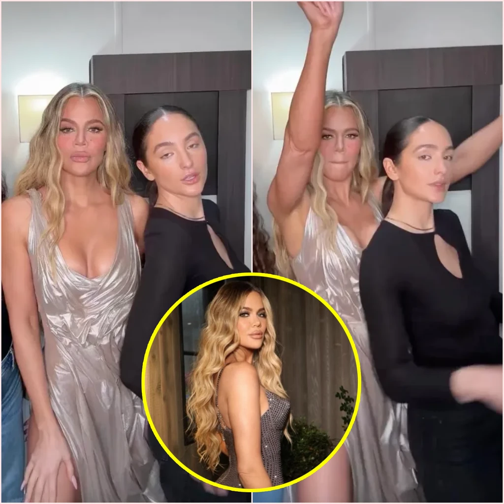 Khloe Kardashian looks glam as she dances with her ‘work wives’ in ...
