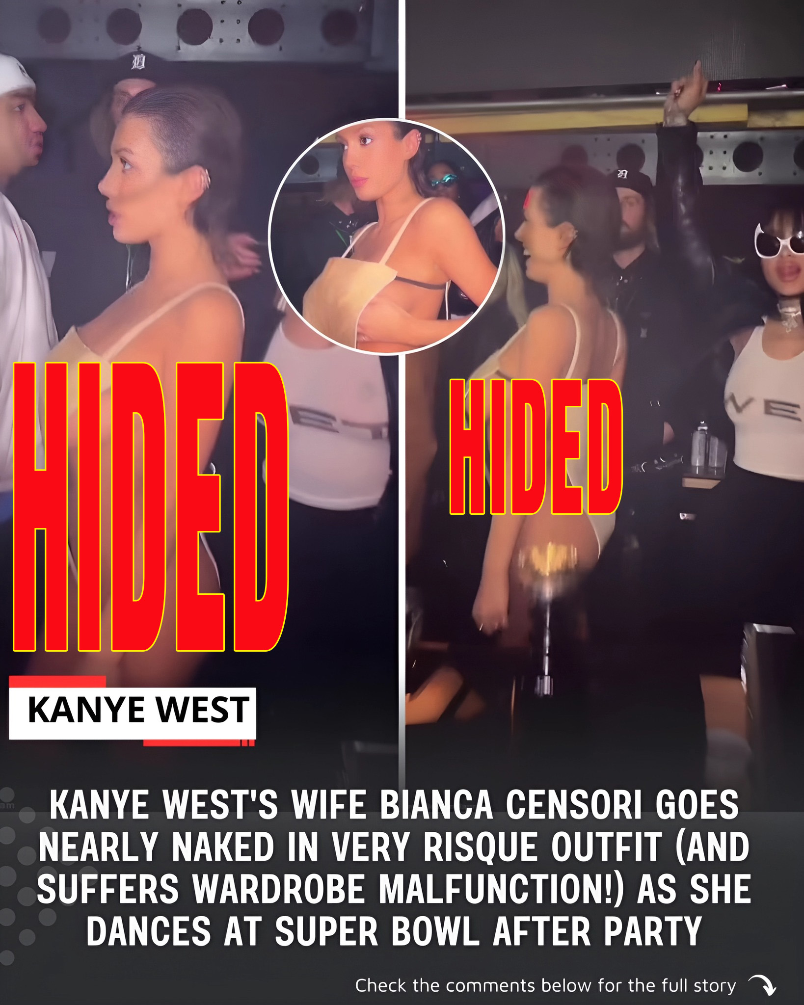 Kanye West’s wife Bianca Censori goes nearly n a k e d in VERY risque outfit (and suffers ...