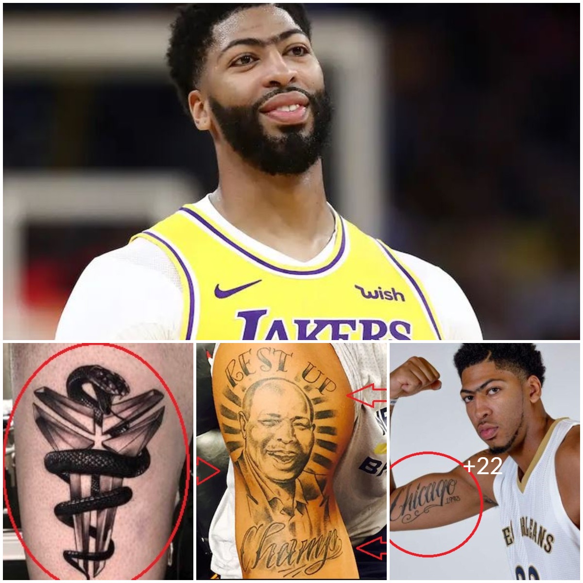 Anthony Davis Unveils Stunning Kobe Bryant Tribute Tattoo in Detailed Photo – A Truly Amazing ...
