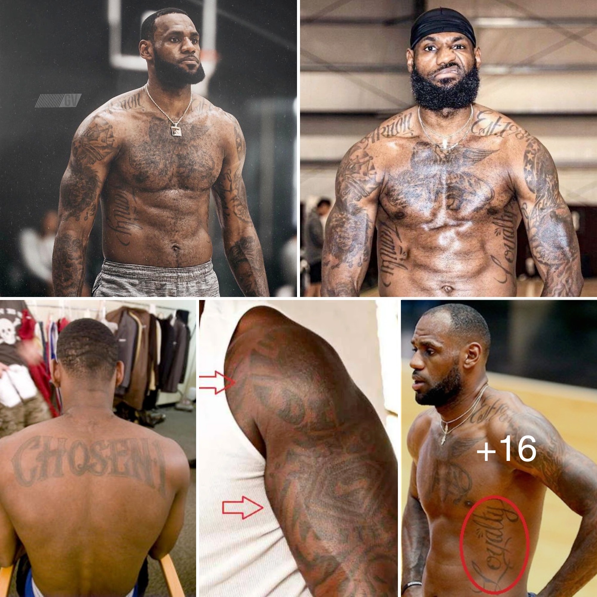 Not only the king of NBA, Lebron is also the King of Tattoos! Finding Out What LeBron James ...