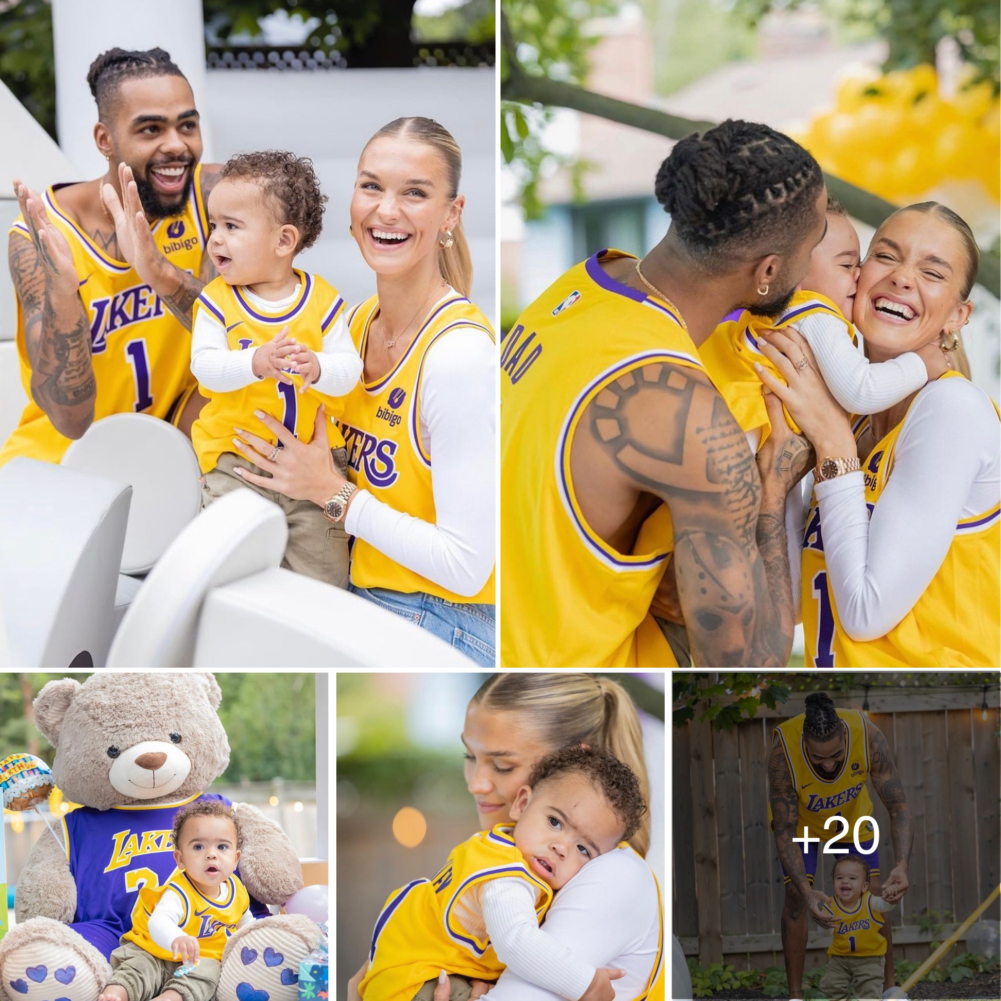 Join the first birthday party of Riley Russell, son of D’Angelo Russell ...