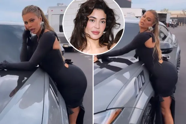 Khloe Kardashian flaunts butt in a skintight dress & poses on $270k Lamborghini – but sister ...
