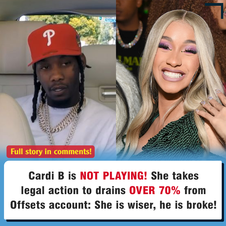 Cardi B is NOT PLAYING! She takes legal action to drains OVER 70% from ...