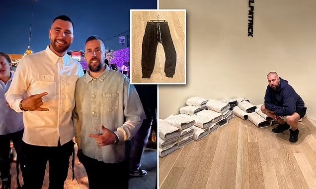 Travis Kelce’s designer reveals he was still sewing Chiefs star’s ...