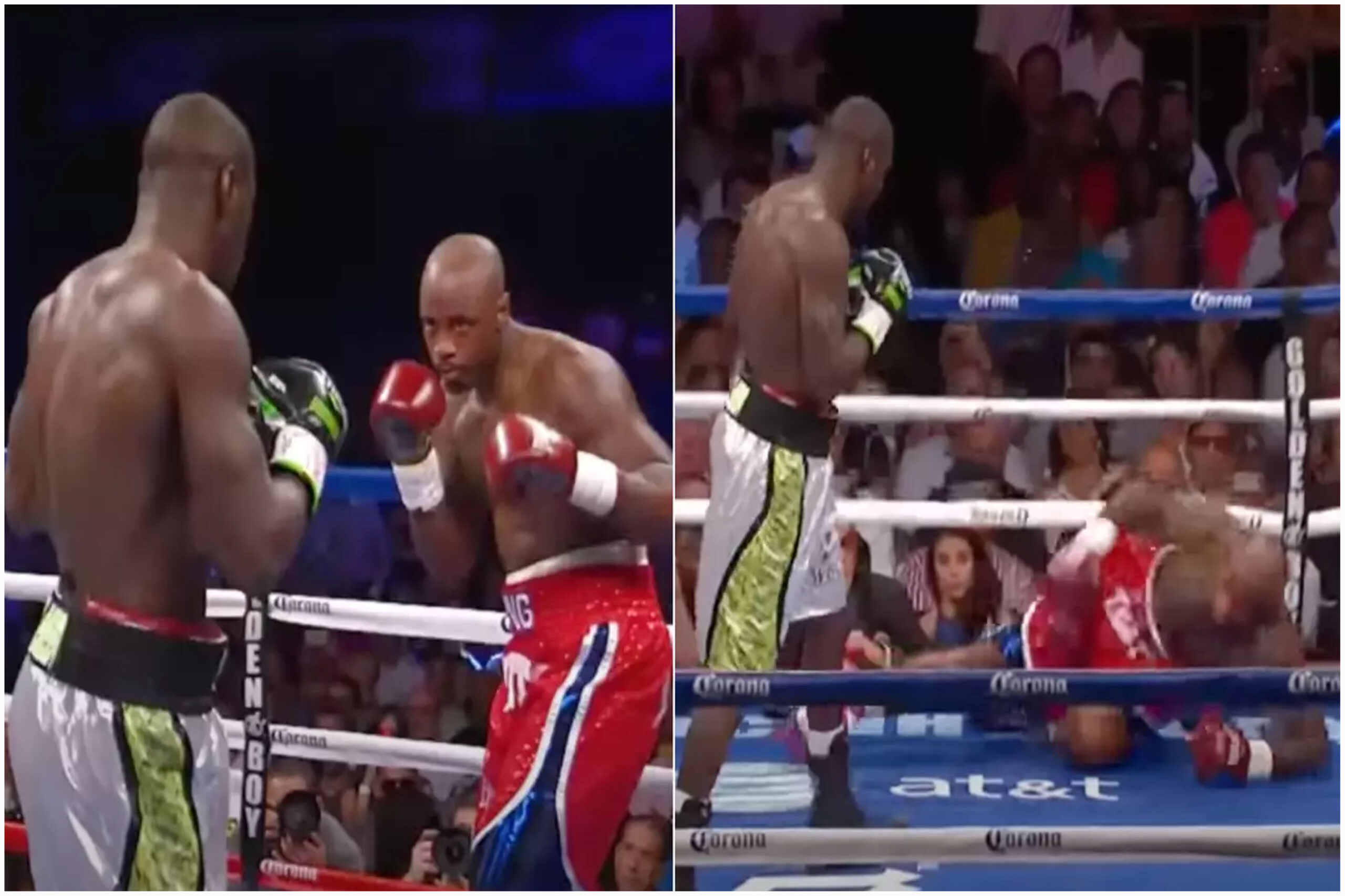 Kate Abdo's boyfriend Malik Scott was destroyed by Deontay Wilder in ...