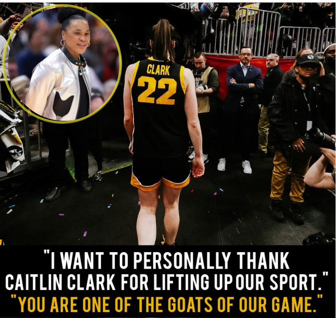 Thank you, Caitlin Clark, for elevating our sport. So, Caitlin Clark ...