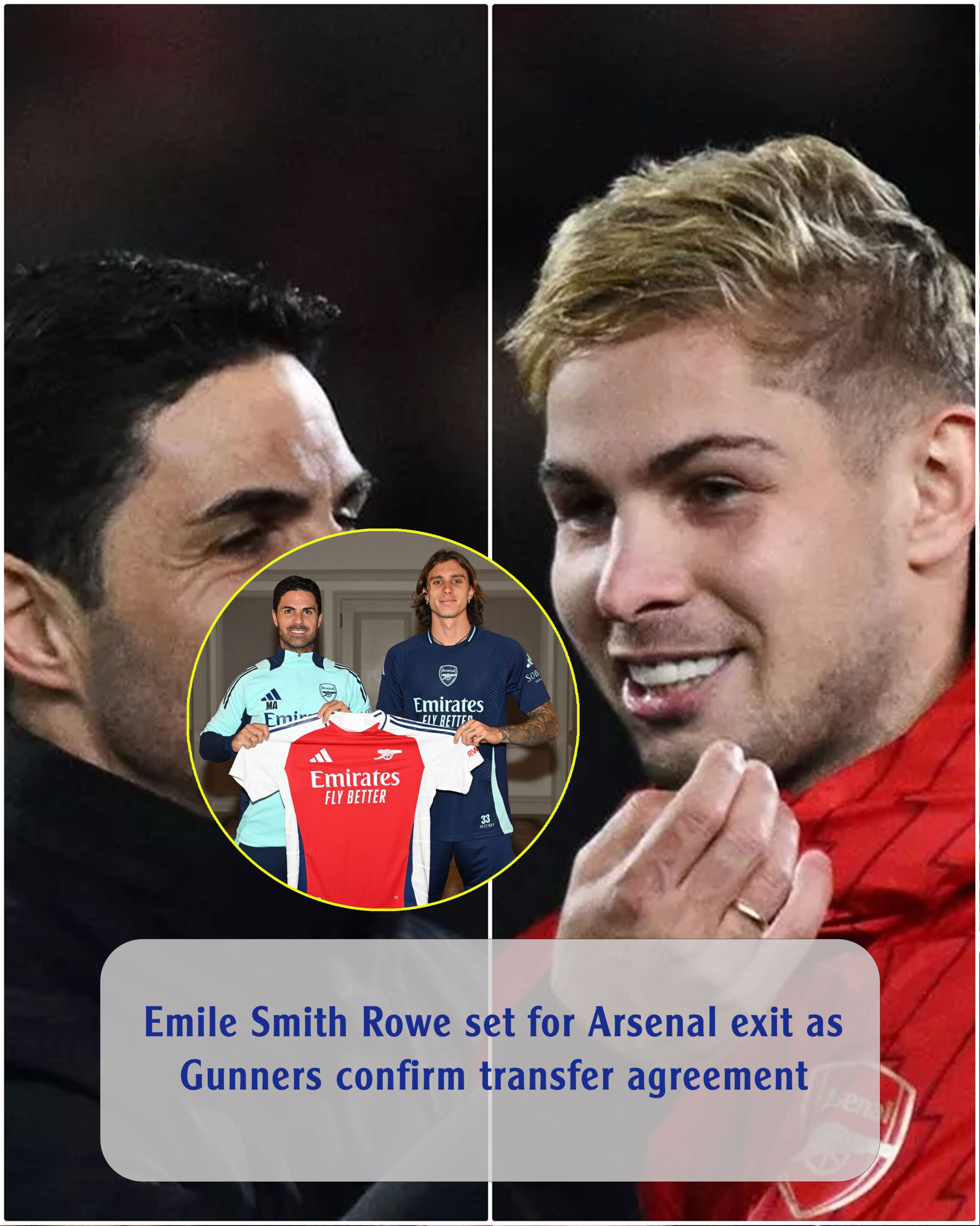 Emile Smith Rowe set for Arsenal exit as Gunners confirm transfer ...