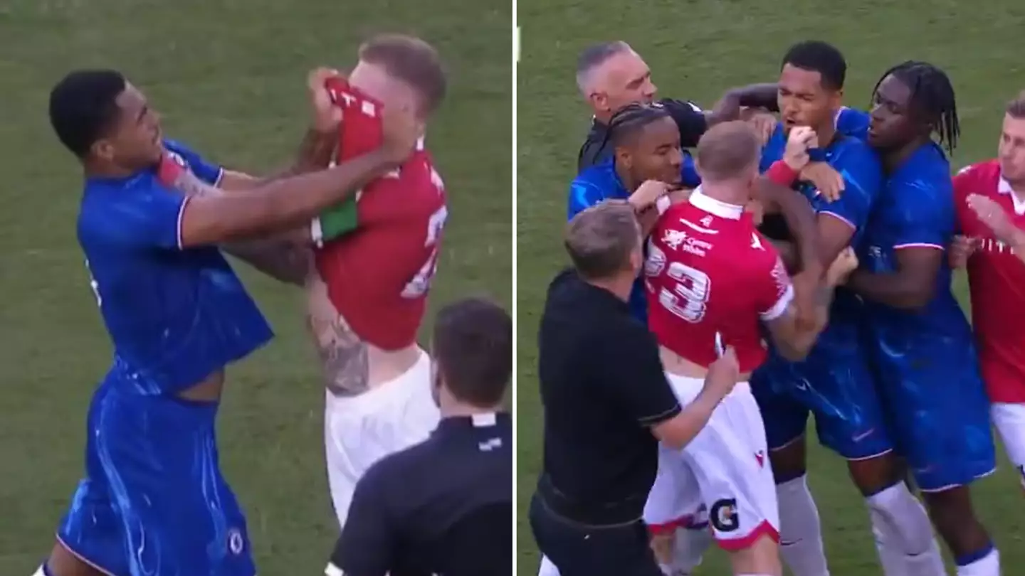 Levi Colwill and James McClean cause ugly brawl during Chelsea vs ...