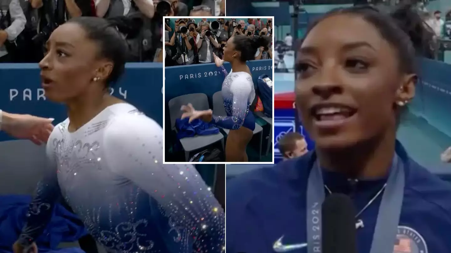 Simone Biles speaks out after being furious at crowd when she missed ...