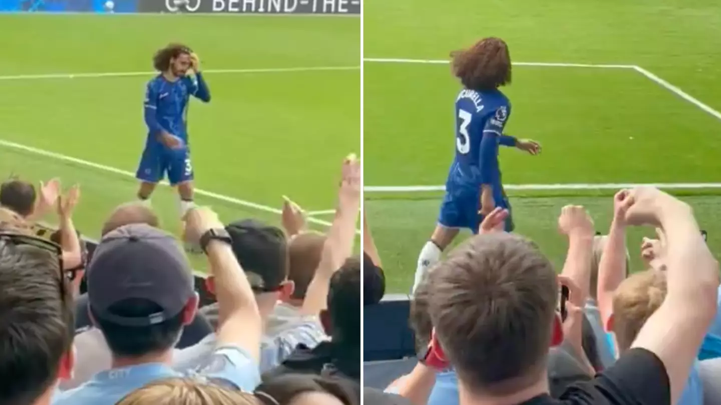 Footage emerges of Man City fans taunting Marc Cucurella as Chelsea ...