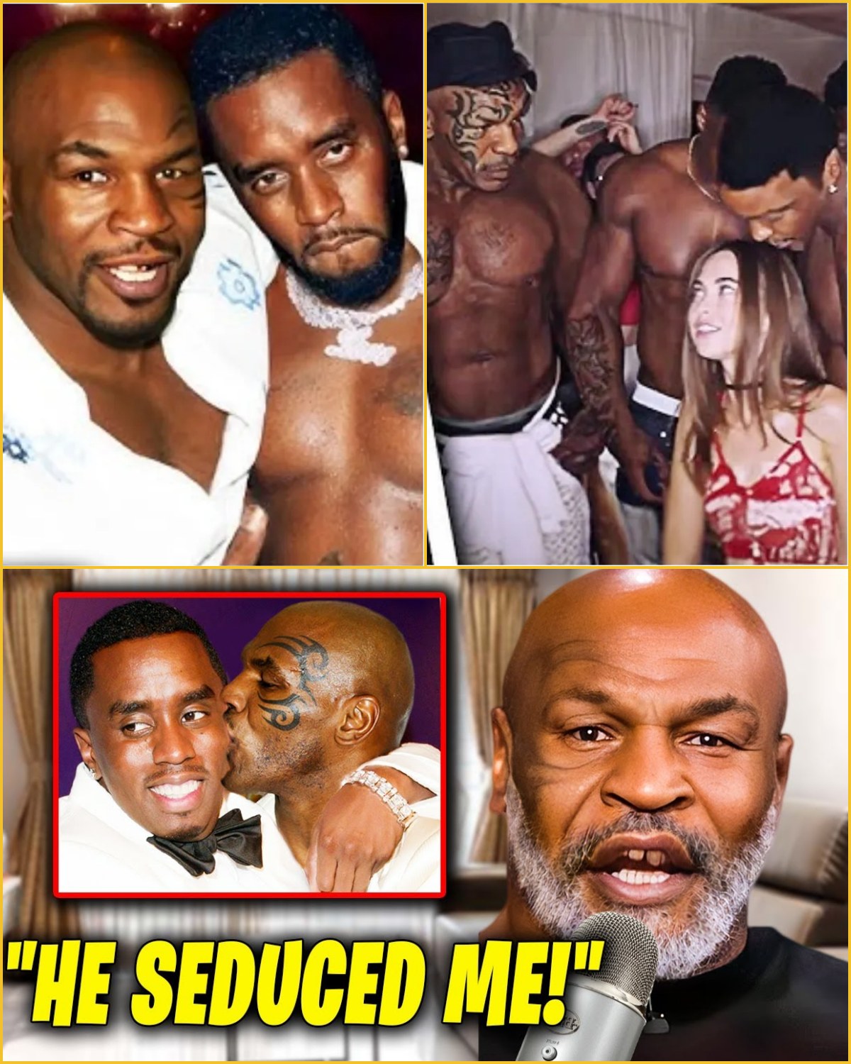 Mike Tyson EXPOSES Diddy For FORCING Him Into G3y Relationship, And Reveals What Happens At His ...