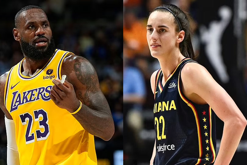 LeBron James draws attention by comparing himself to Caitlin Clark, just days after the rookie ...