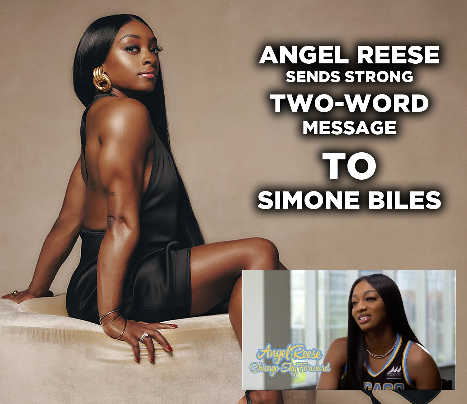 Angel Reese Sends Strong Two-Word Message to Simone Biles (nuna) - News